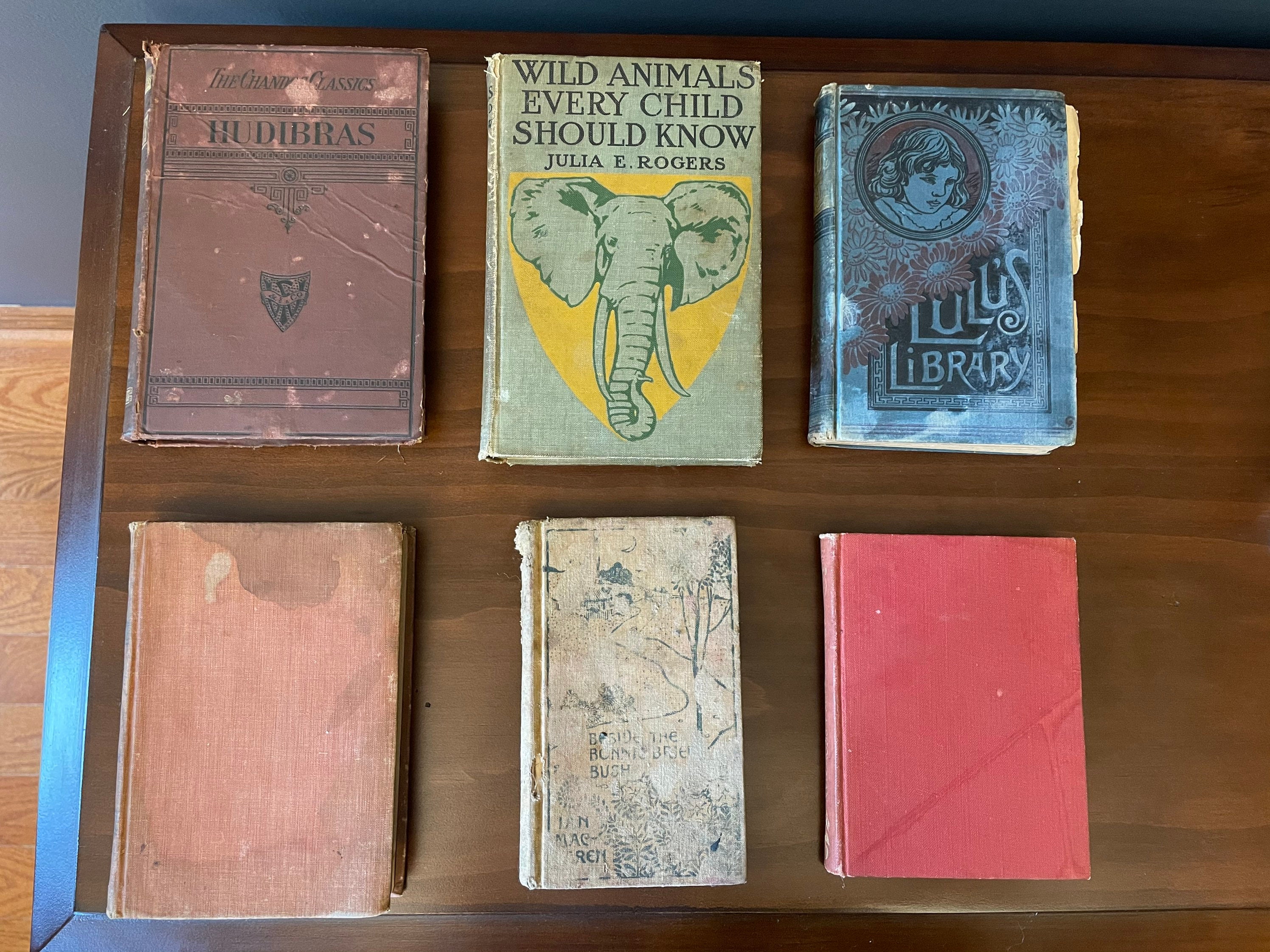 Antique Books With Gold Leaf Decorative Books for Display Books for ...