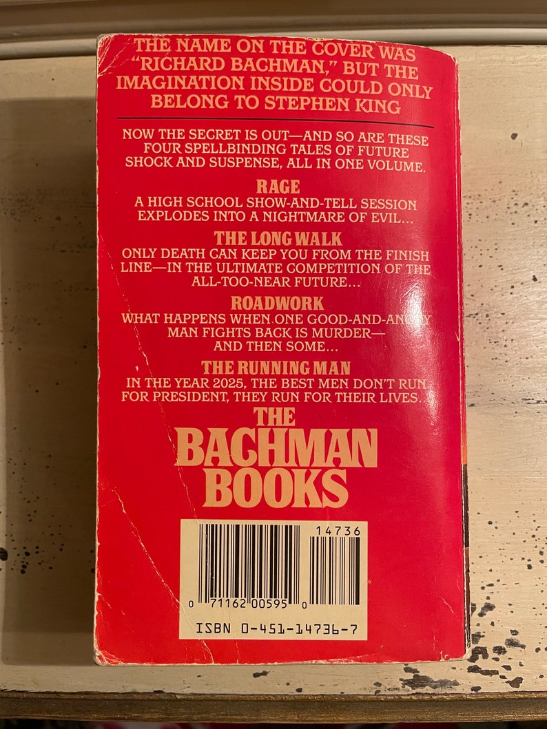 The Bachman Books Paperback, Rage, First Edition Four Early Novels by ...