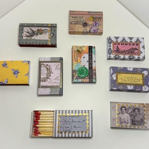 Decorative Matches Handmade Matchboxes Coffee Table Decor Decoupage ...
