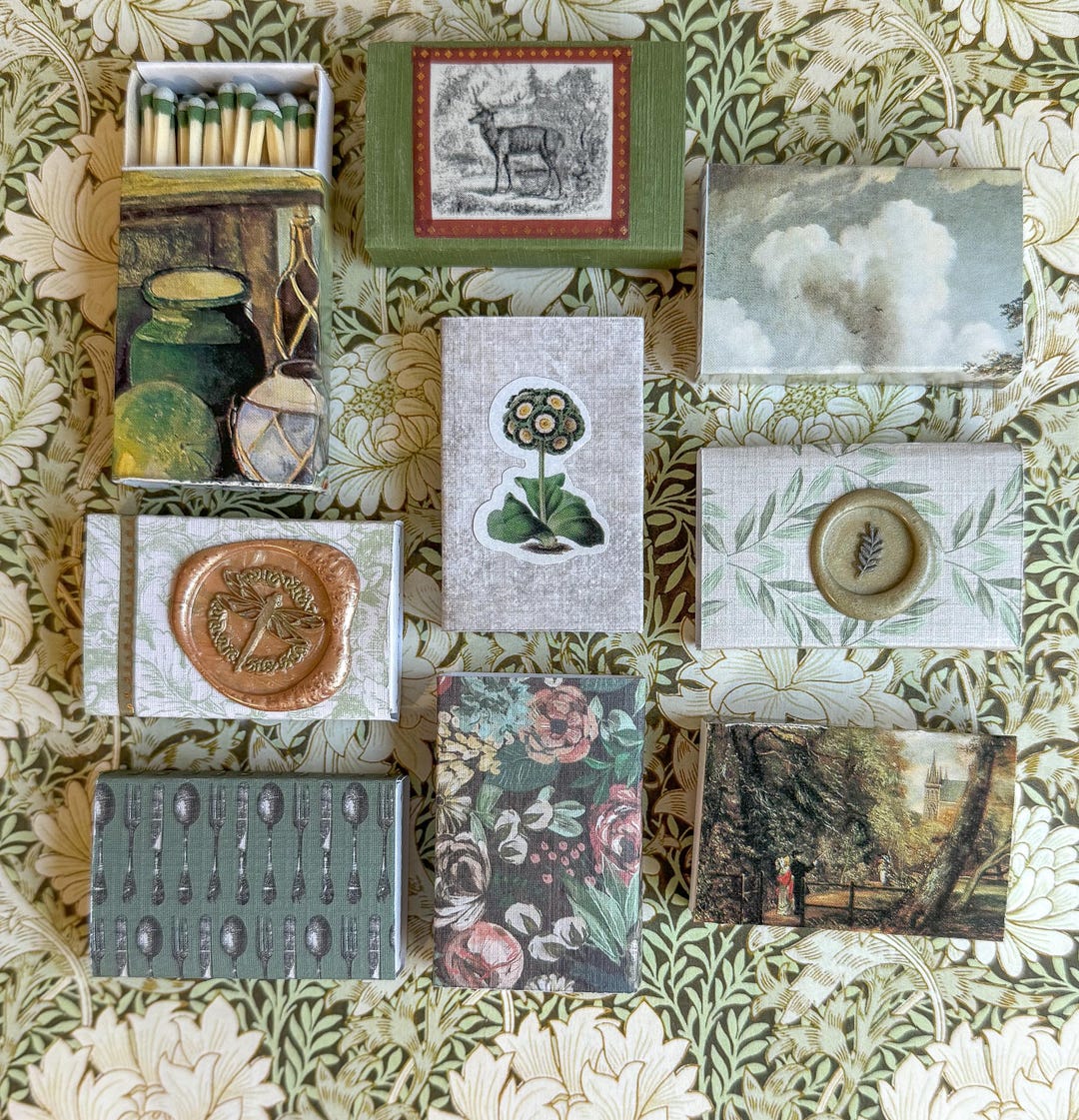 Decorative Matches Handmade Matchboxes Coffee Table Decor Decoupage ...