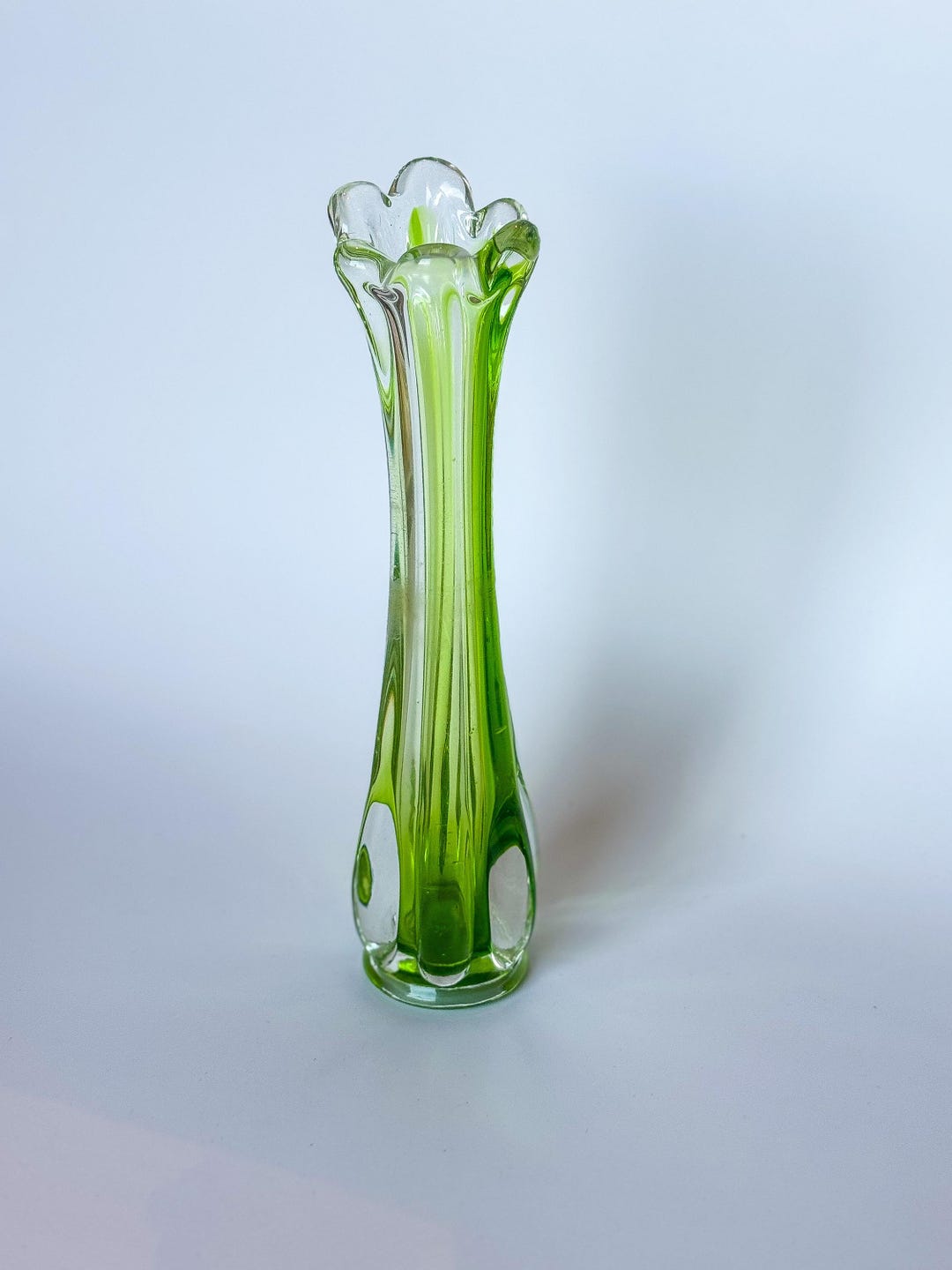 Vintage Swung Stretch Glass Swung Art Glass Art Nouveau MCM Handmade ...