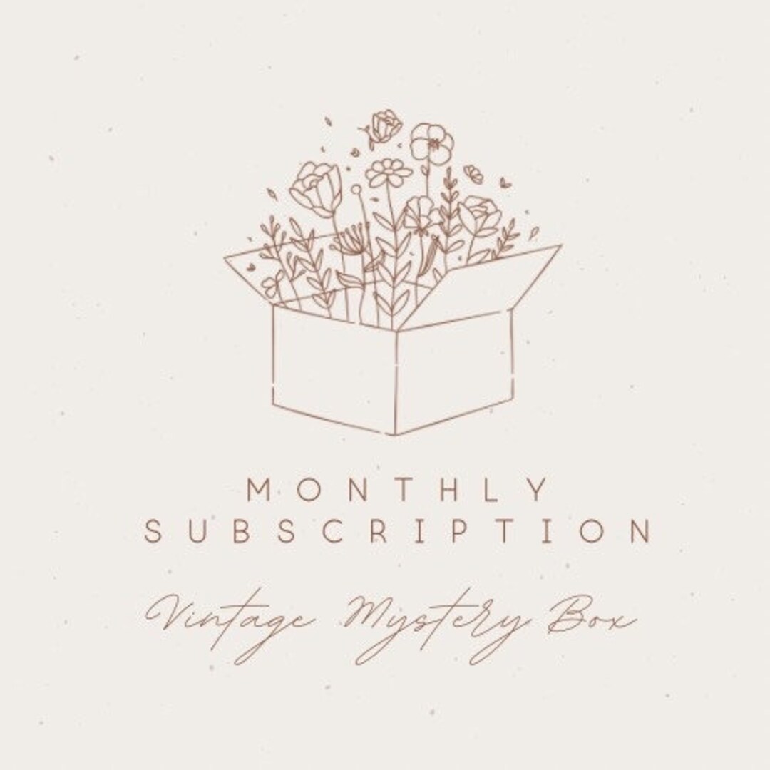 Monthly Subscription Vintage Mystery Box, Vintage Gifts, Subscriptions ...