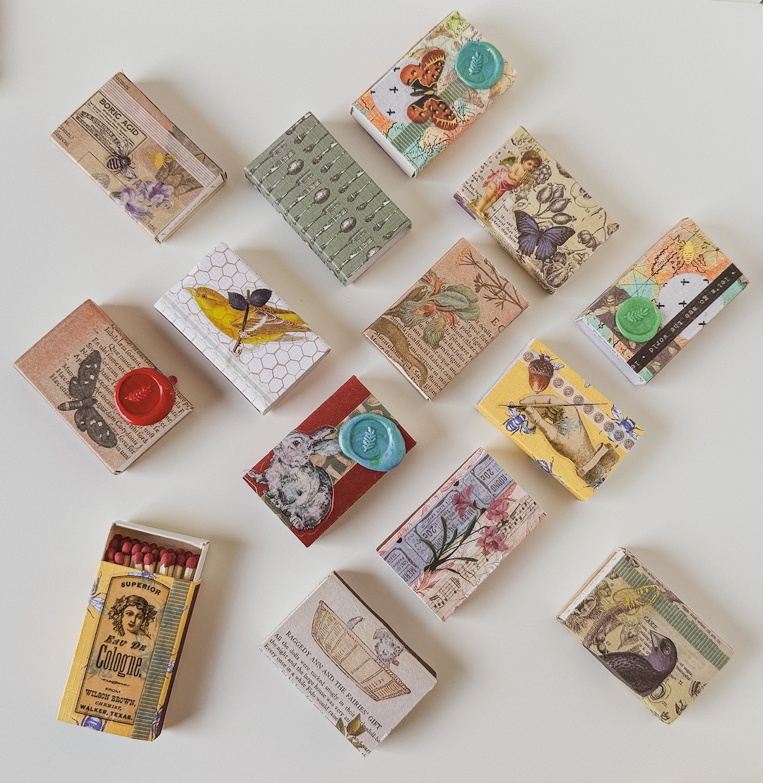 Handmade Decorative Matchboxes: Decoupage Coffee Table Decor Decorative ...