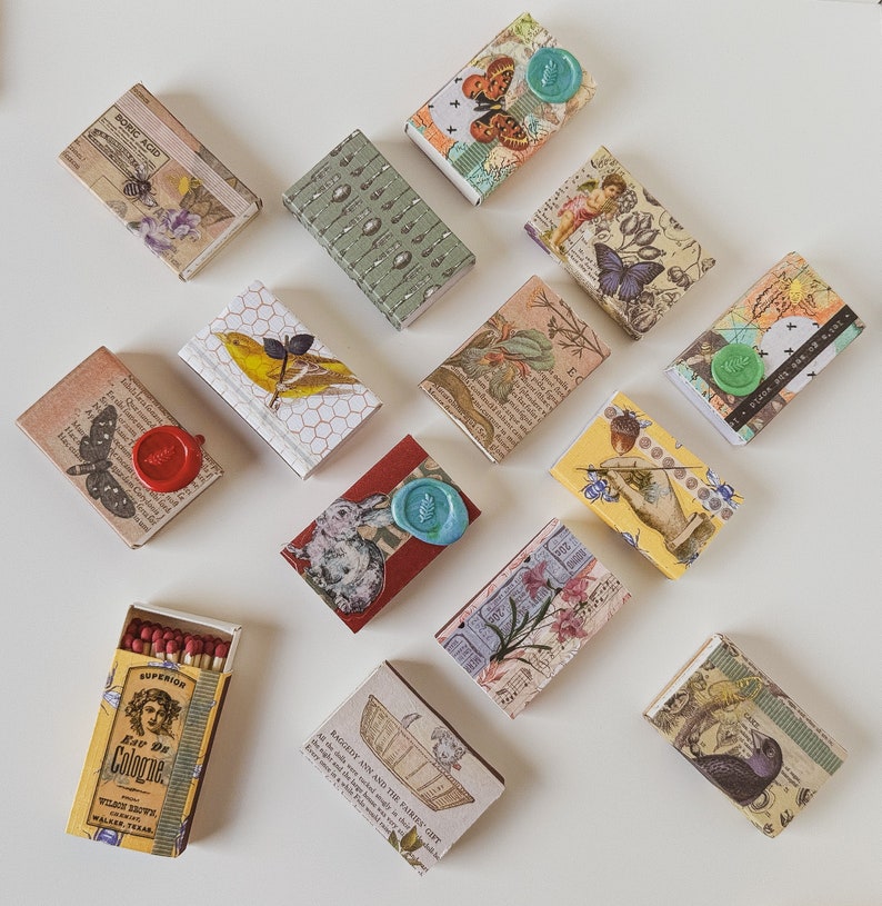 Handmade Decorative Matchboxes: Decoupage Coffee Table Decor Decorative ...