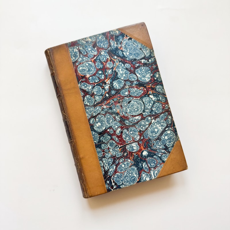 Marbled Book - Etsy