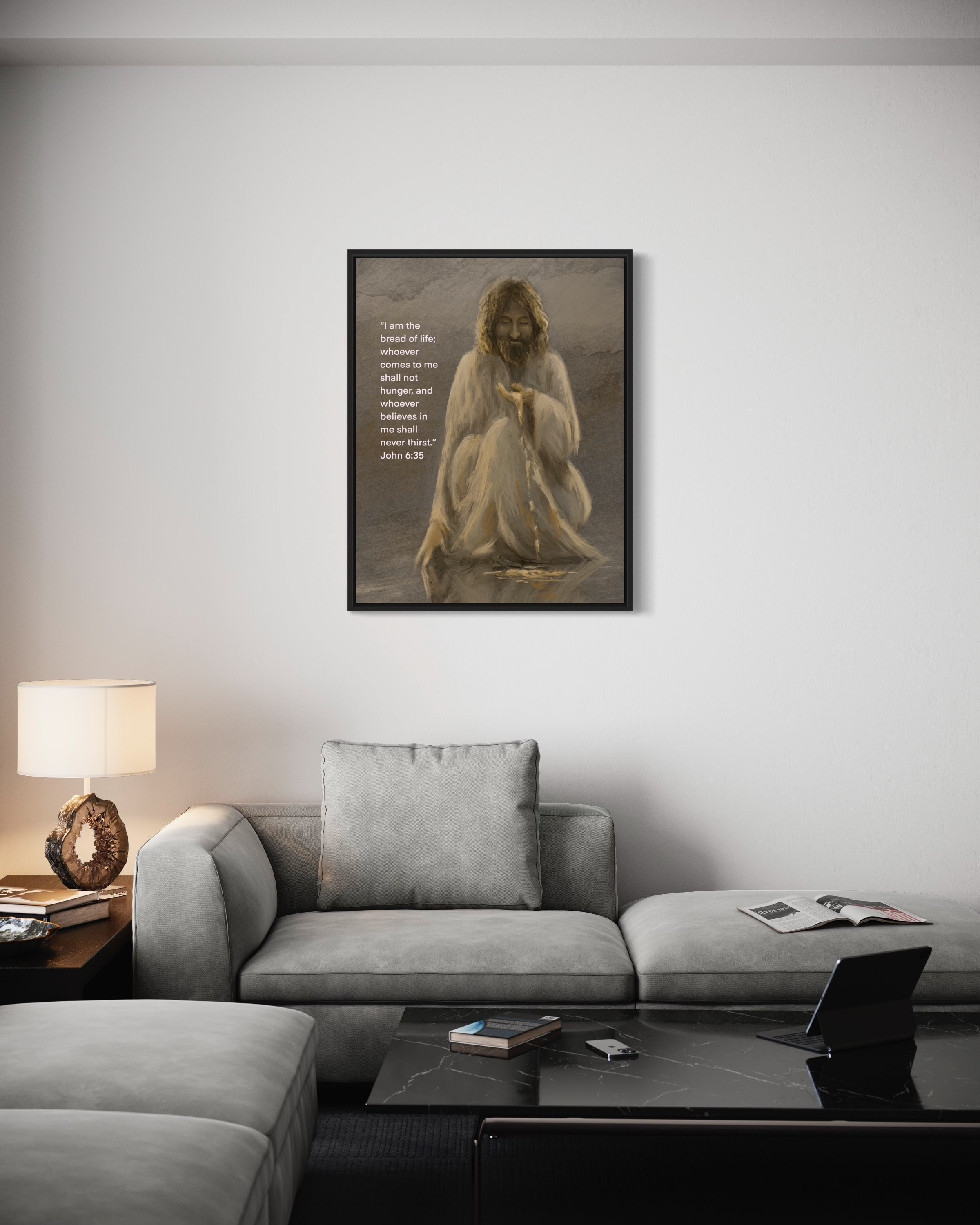 Modern Christian Art Bible Verse Jesus Painting I Am the - Etsy