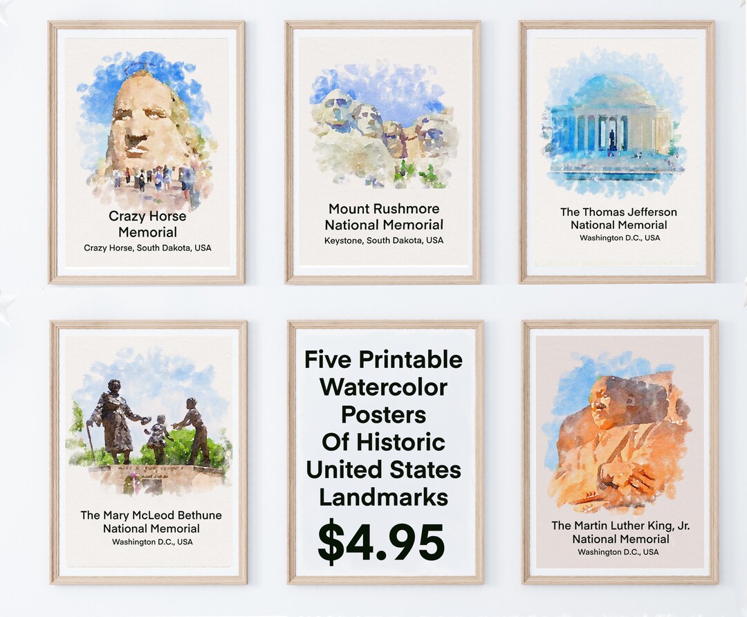 American History Classroom Decor Bundle, American Landmarks, Classroom ...