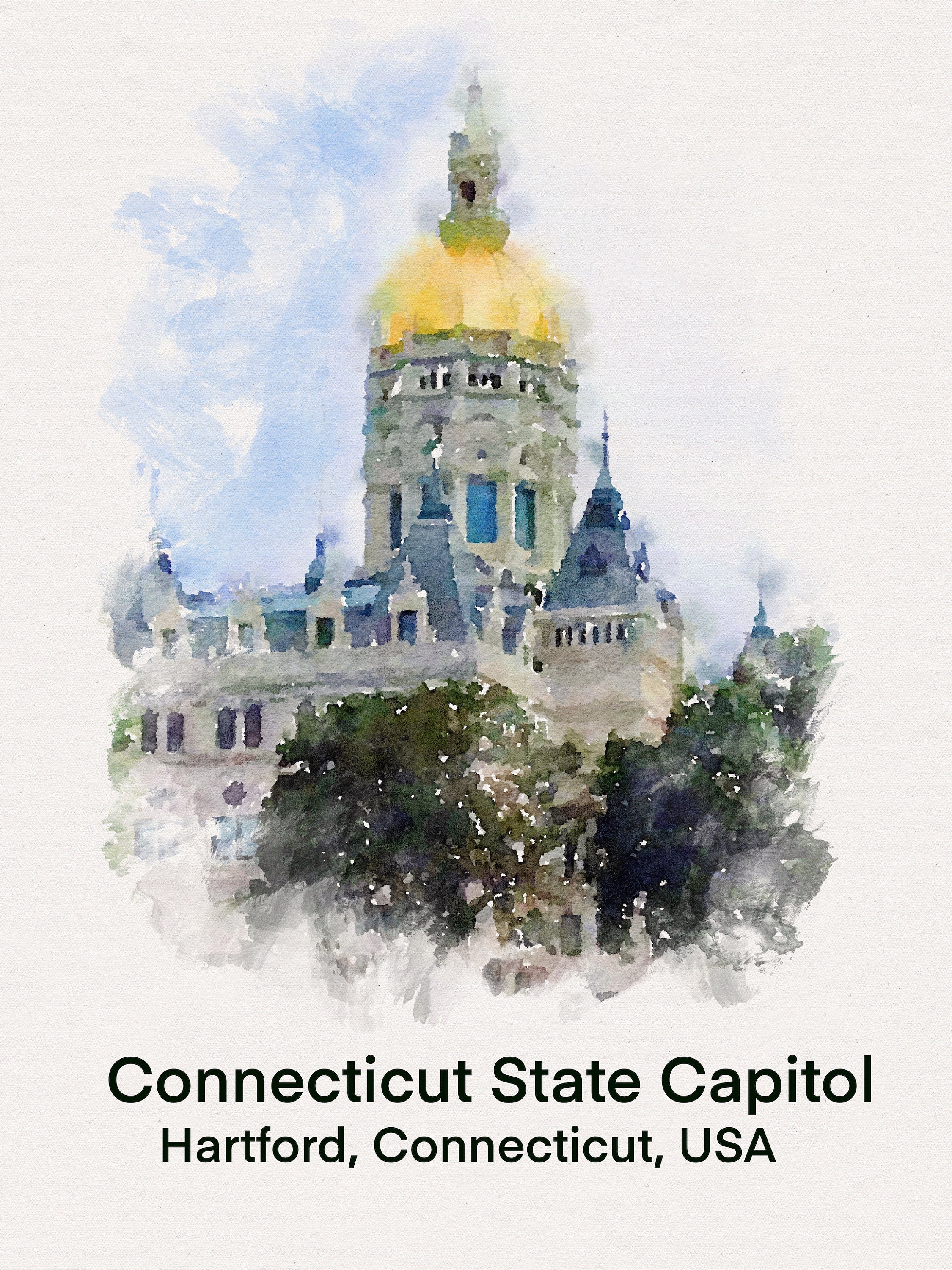 Classroom Posters of Connecticut Landmarks, Connecticut Classroom Decor ...