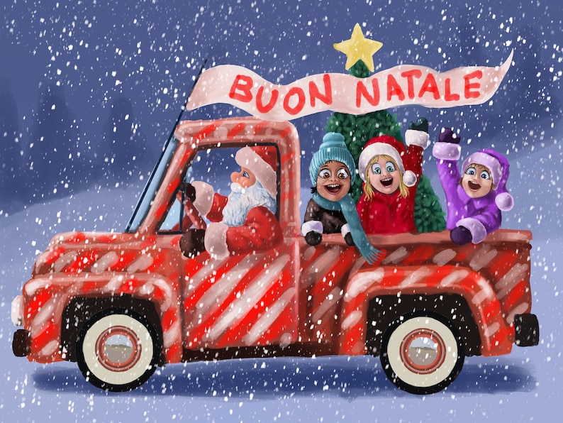 Buon Natale Clipart, Winter Kinder Png for Sublimation, Christmas ...