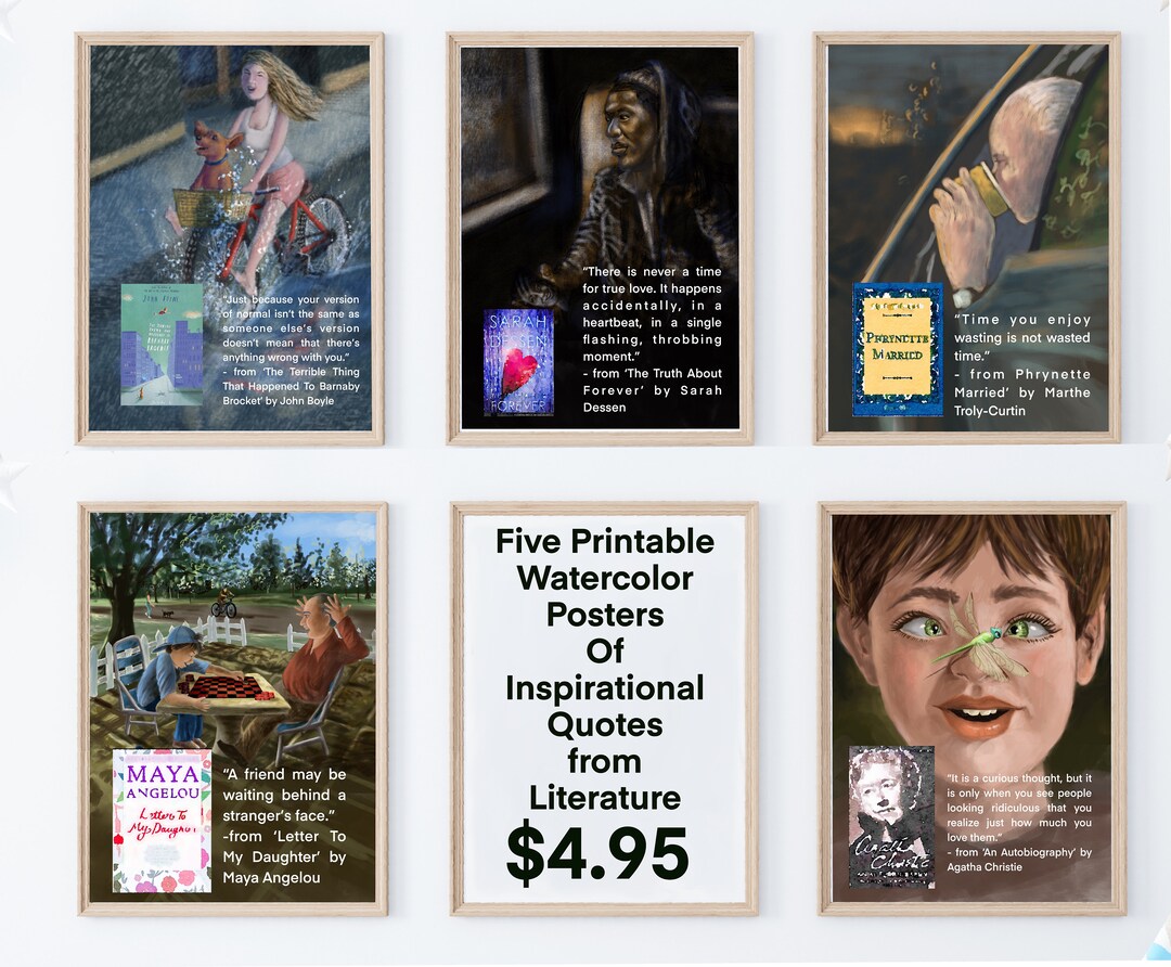 Classroom Posters, Printable Classroom Posters, Quotes From Literature ...