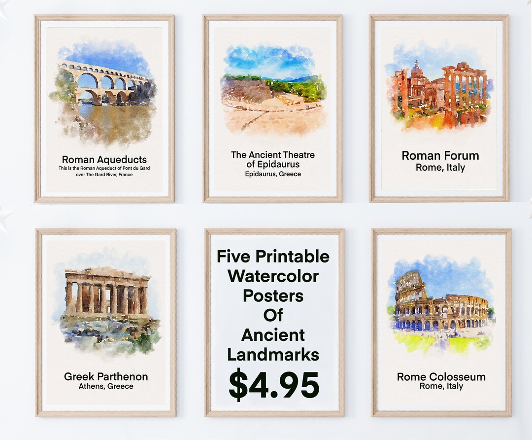 Classroom Posters Ancient Landmarks, Classroom Decor, Classroom Posters ...