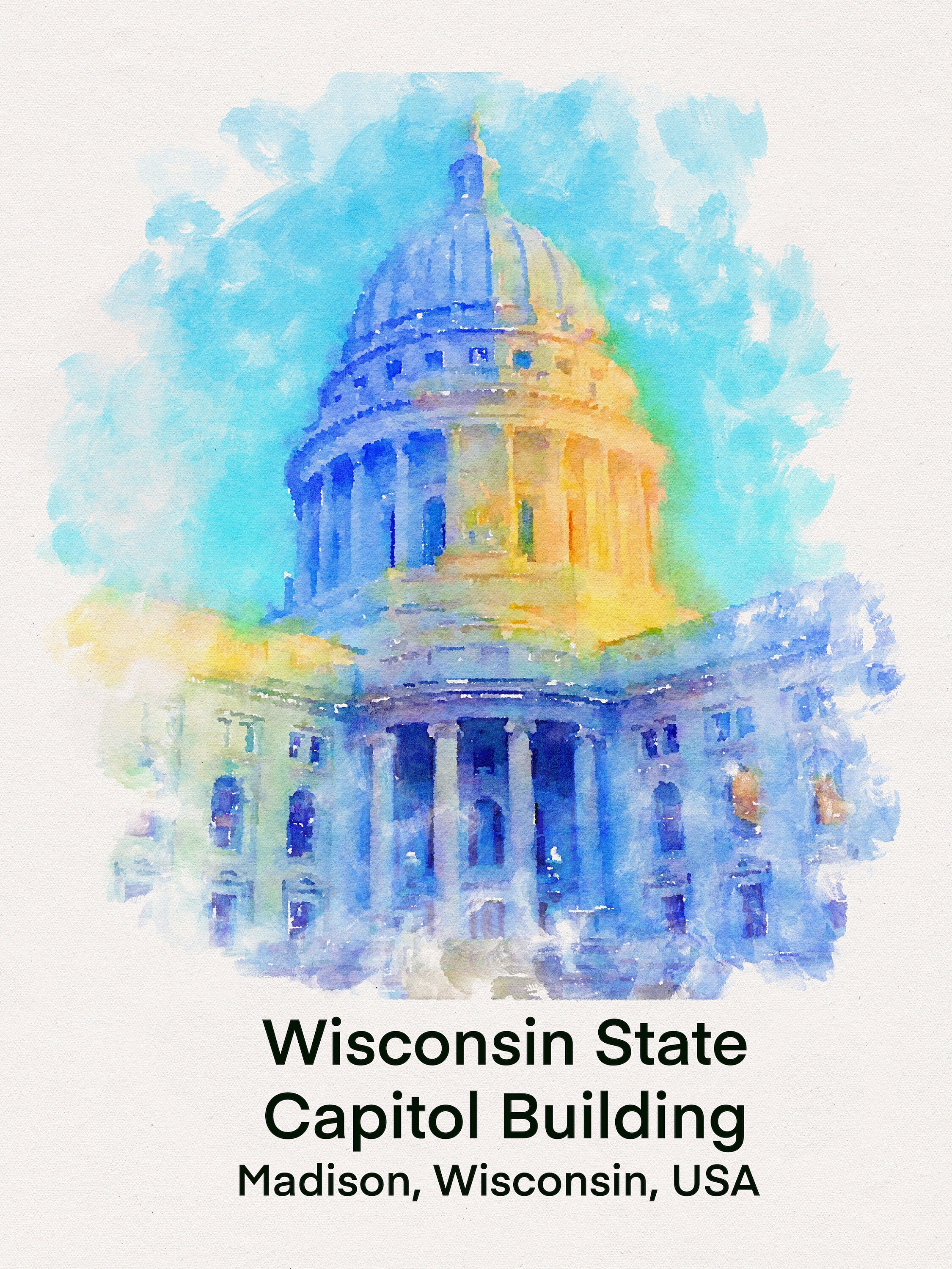 Classroom Posters of Wisconsin Landmarks, Wisconsin Classroom Decor ...