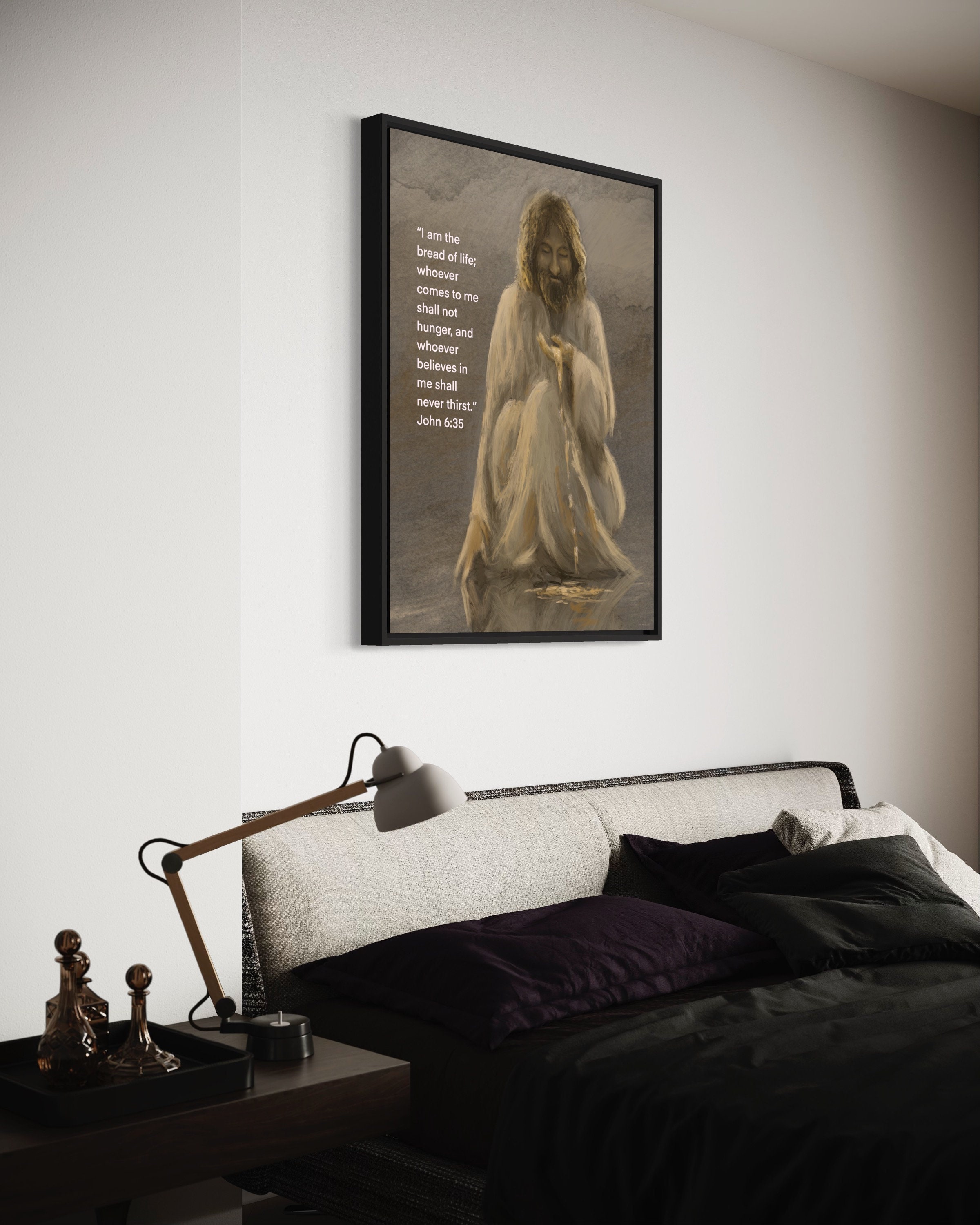 Modern Christian Art Bible Verse Jesus Painting I Am the - Etsy