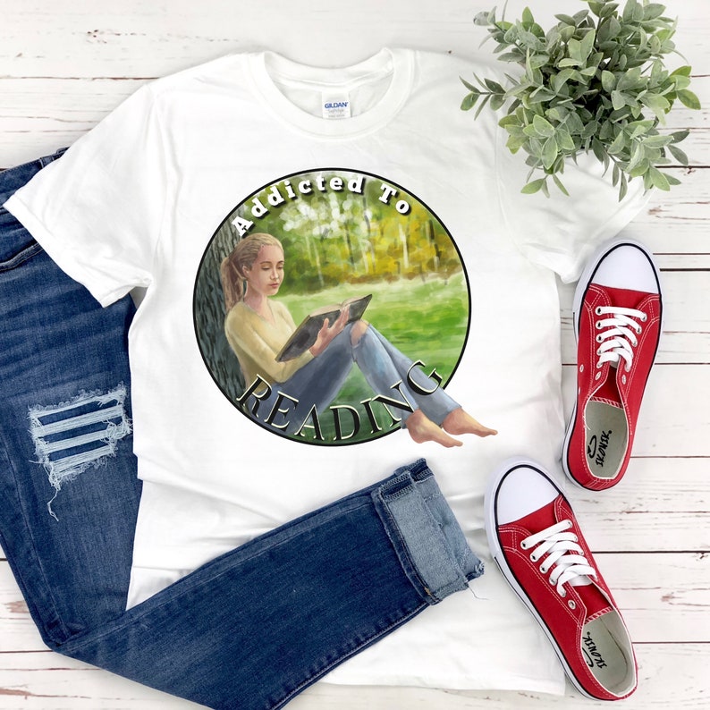 Addicted to Reading PNG for Sublimation, Clipart, Book Lovers Clipart ...