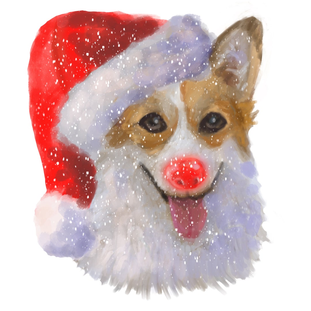 Christmas Corgi Clipart, PNG for Sublimation, Christmas Dog, Christmas ...