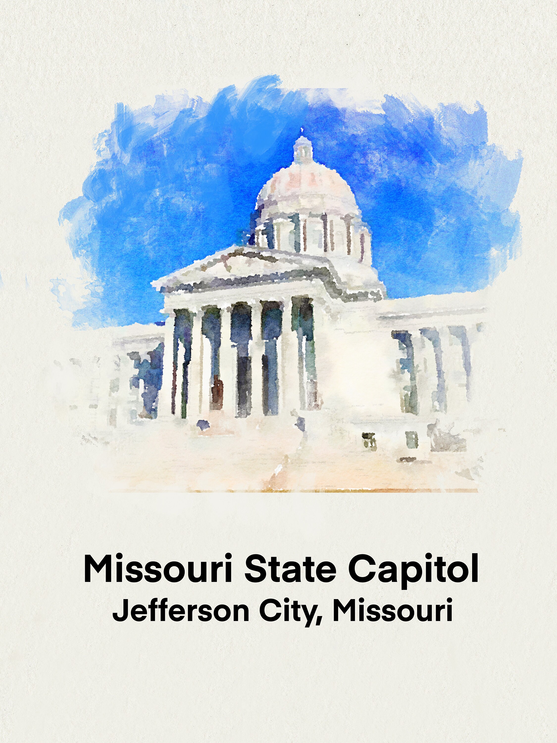 Educational Classroom Posters of Missouri Landmarks, Missouri ...