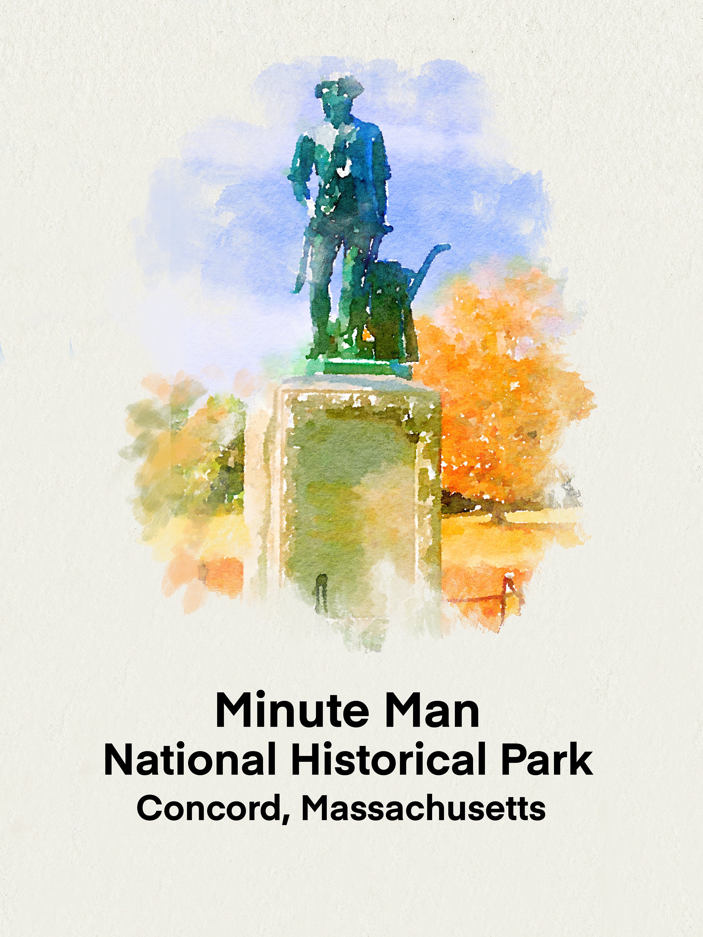 Educational Classroom Posters of Massachusetts Landmarks, Massachusetts ...
