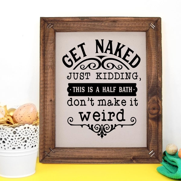 Half Bath Sign - Etsy