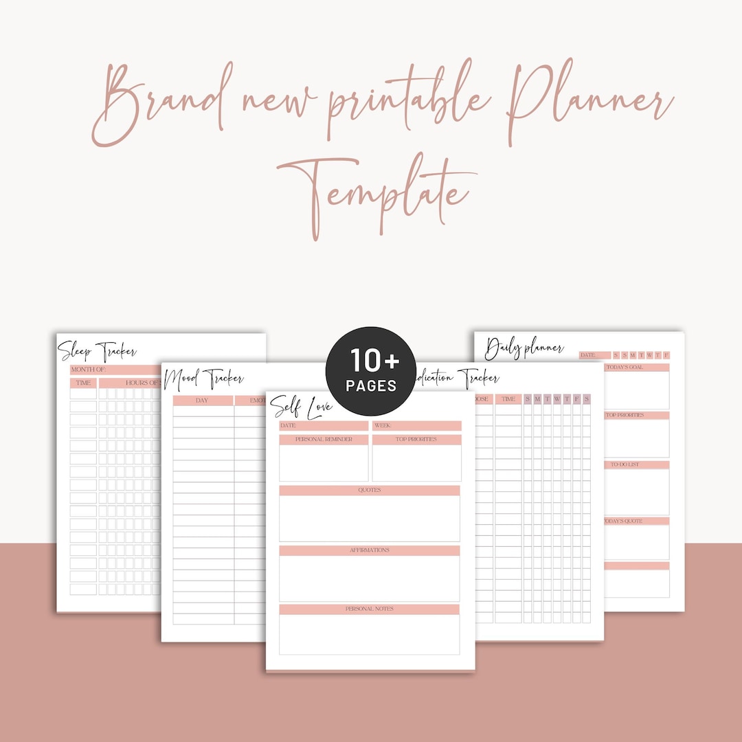 Printable Planner, Undated Planner Printable - Etsy
