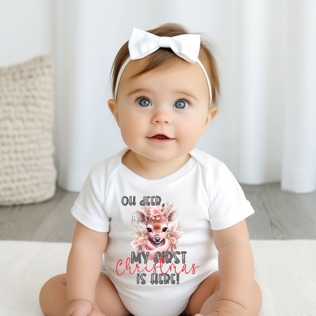 Oh Deer Christmas Is Here Png My First Christmas Png File Etsy