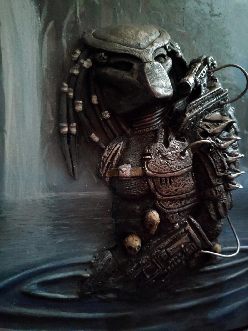 Predator, Predator Panel With Wall Mount, Sculpture Predator on the ...