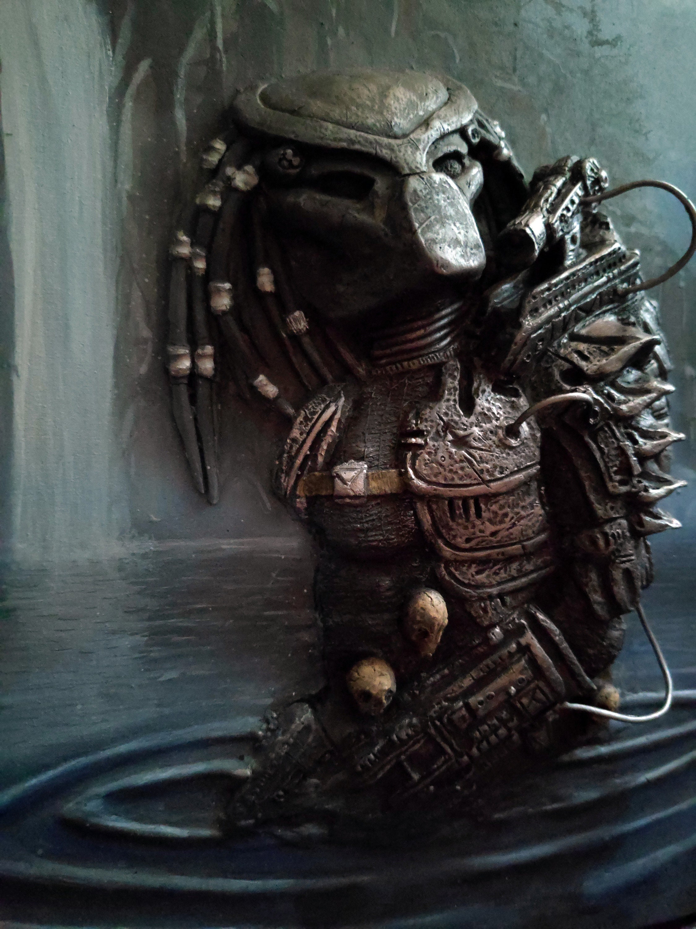 Predator, Predator Panel With Wall Mount, Sculpture Predator on the ...