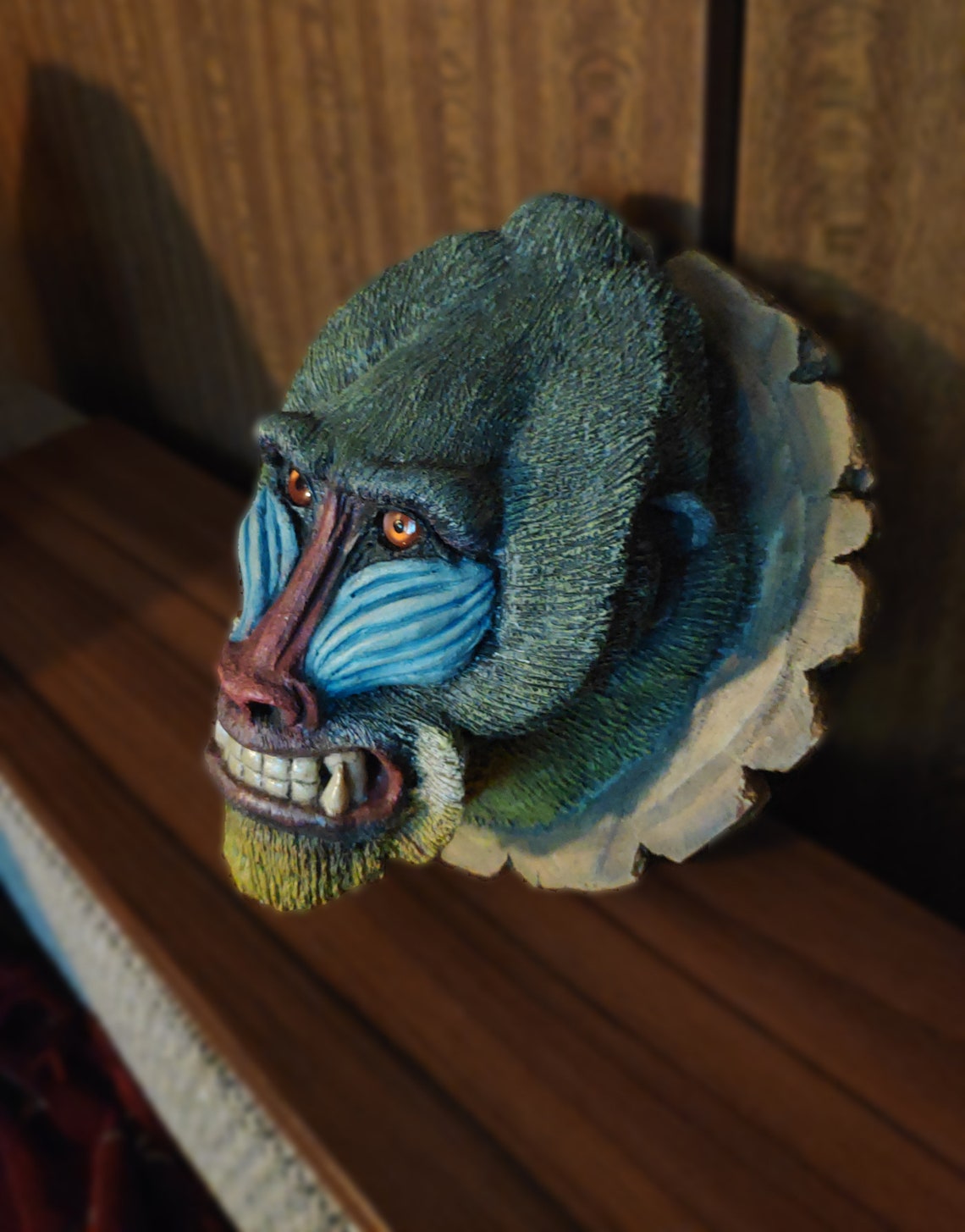 Sculpture Monkey Decor on the Wall Evil Monkey Painting on - Etsy