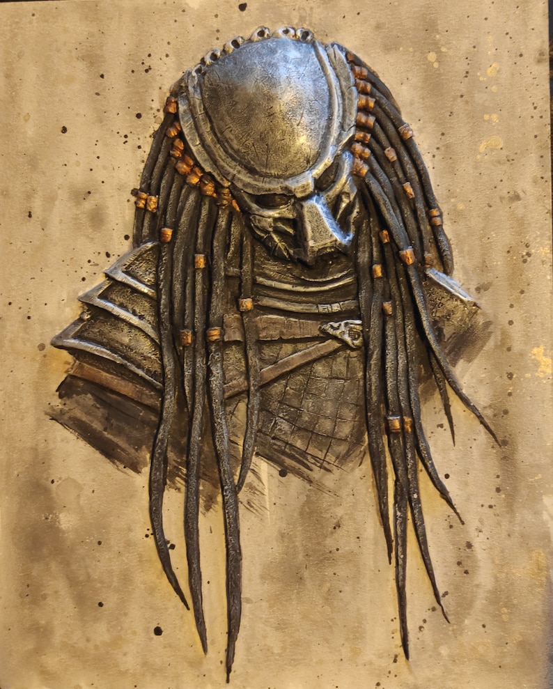 Predator Predator Sculpture Artistic Tile Predator Monster - Etsy