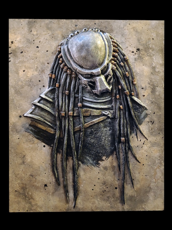 Predator Predator Sculpture Artistic Tile Predator Monster | Etsy