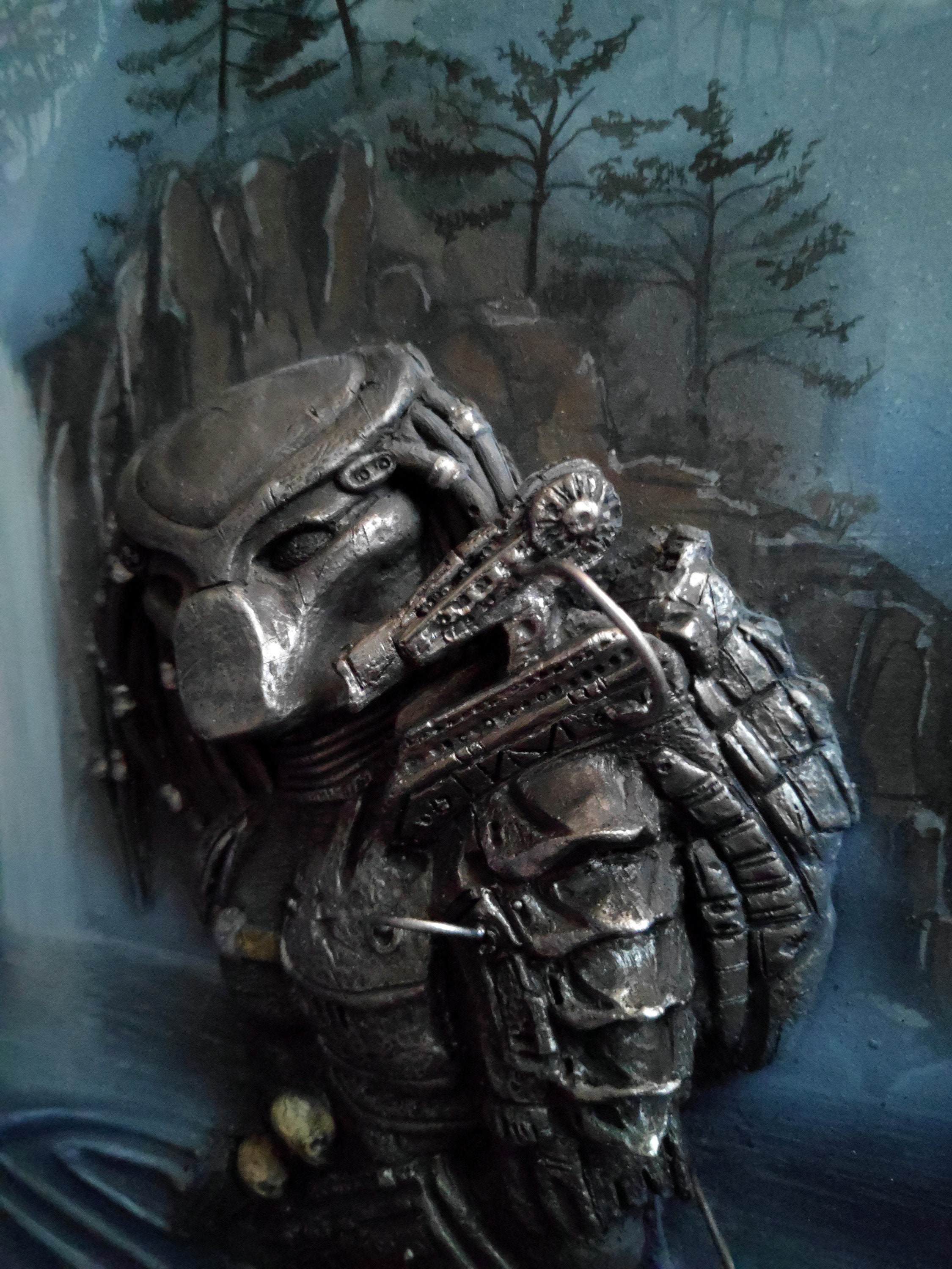 Predator, Predator Panel With Wall Mount, Sculpture Predator on the ...
