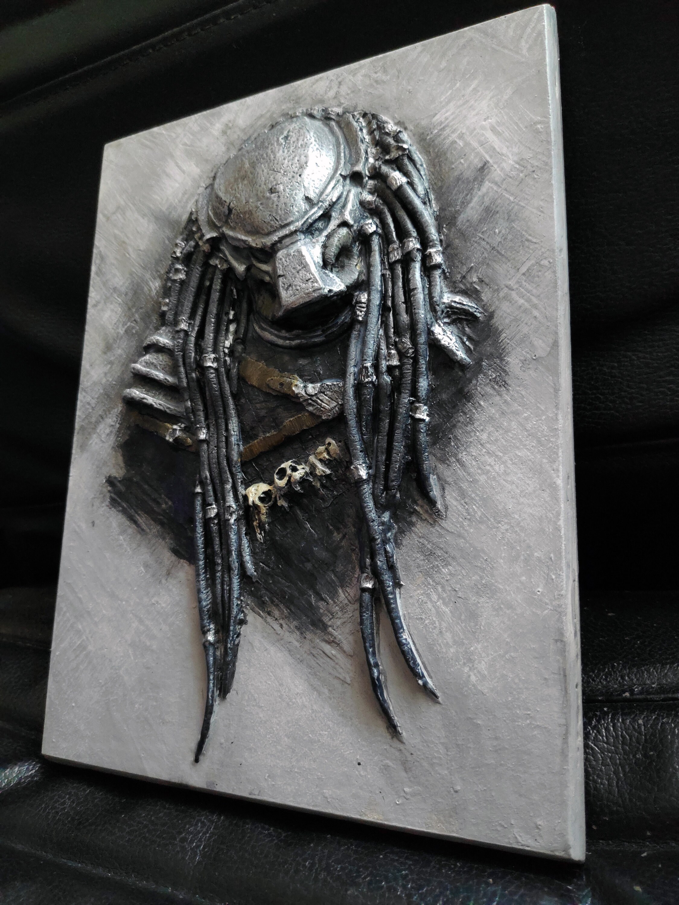 Predator Sculpture on the Wall, Predator Decor With Wall Mount ...