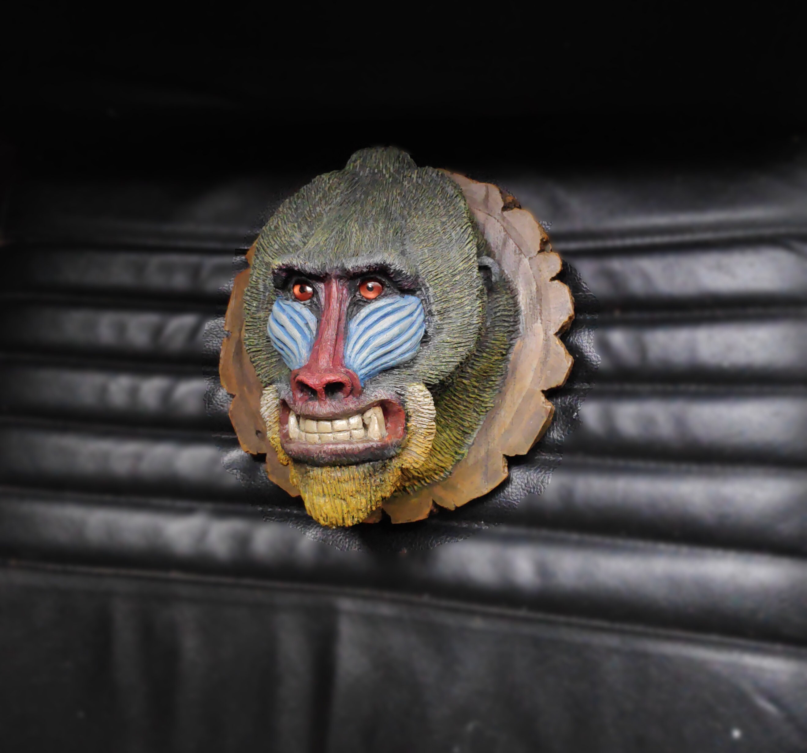 Sculpture Monkey, Decor on the Wall Evil Monkey, Painting on the Wall ...