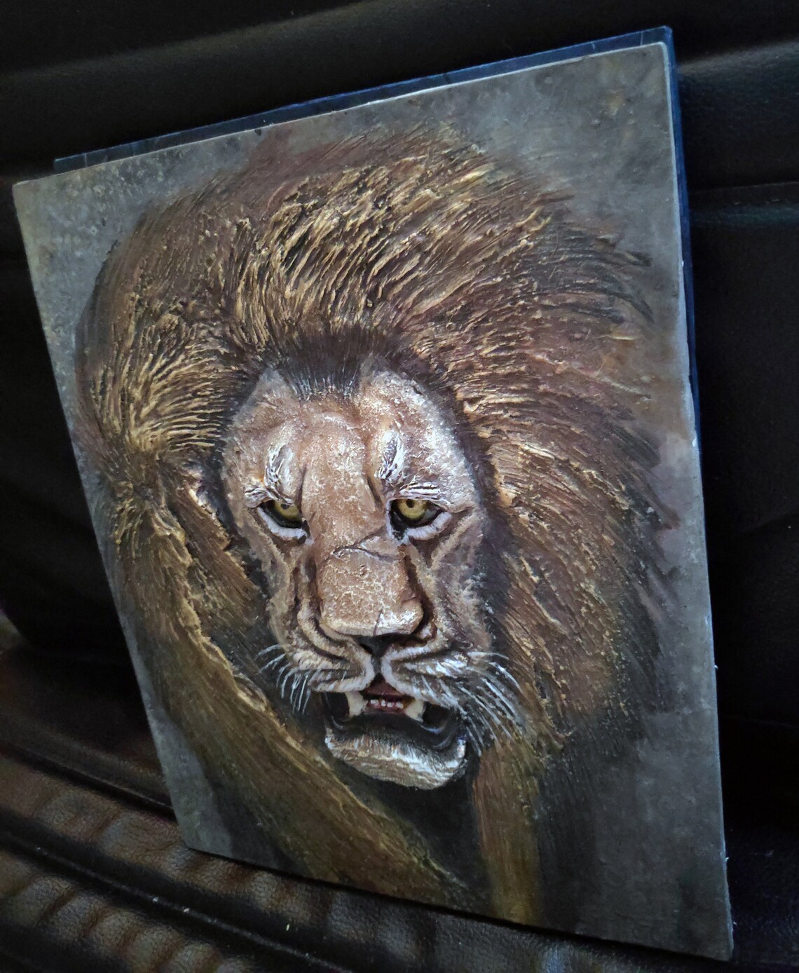 Lion wall decor lion sculpture on the wall lion art tiles | Etsy