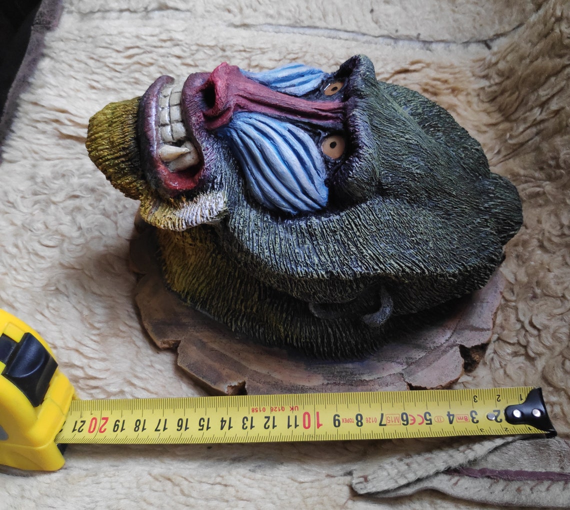 Sculpture Monkey Decor on the Wall Evil Monkey Painting on - Etsy