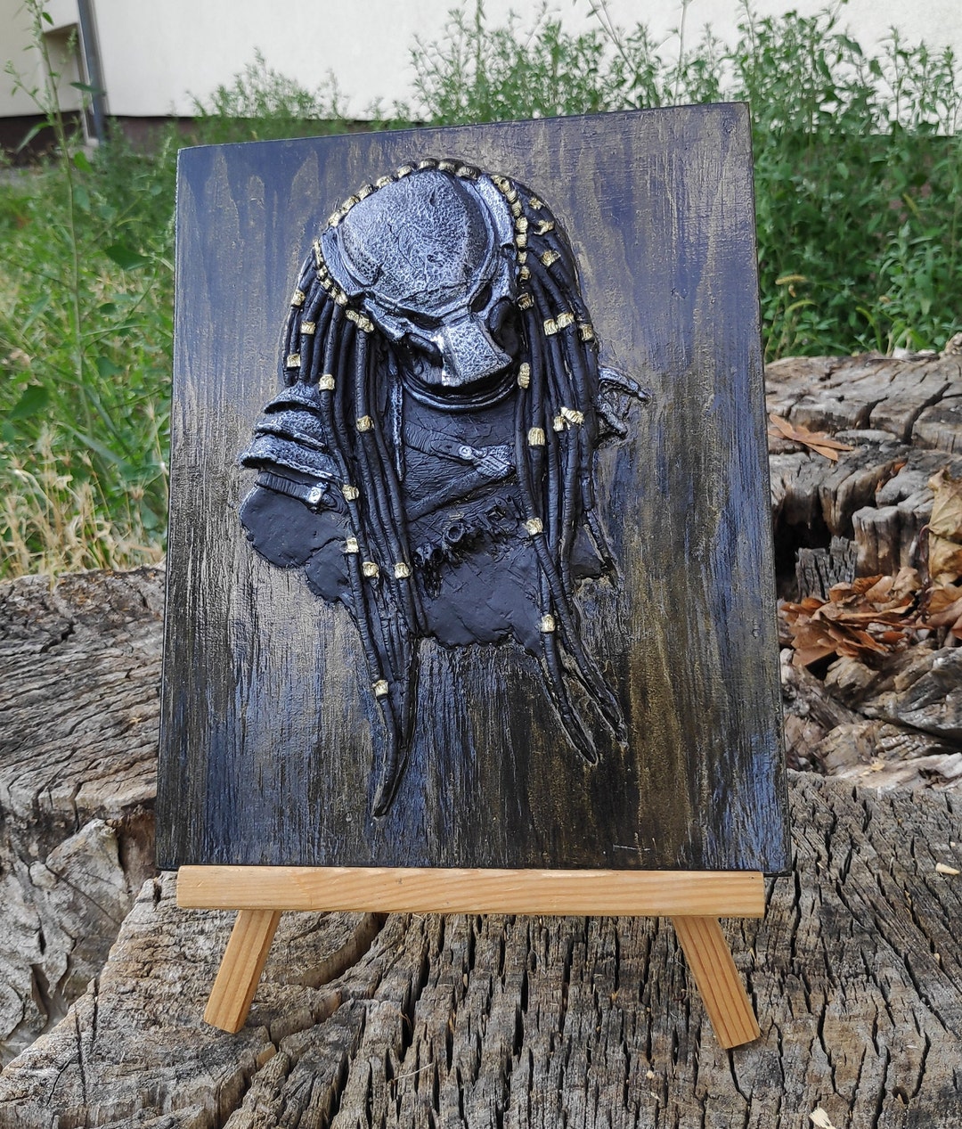 Pedator, Predator Wall Bust With Resin Wall Mount, Predator Art ...
