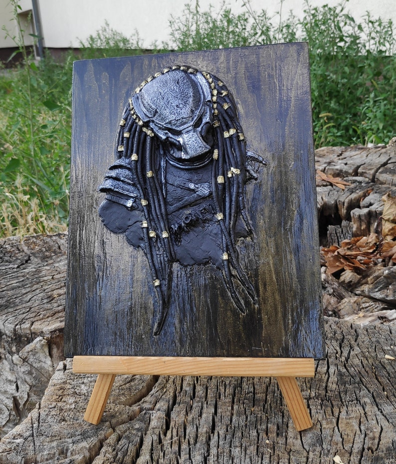 Pedator, Predator Wall Bust With Resin Wall Mount, Predator Art ...