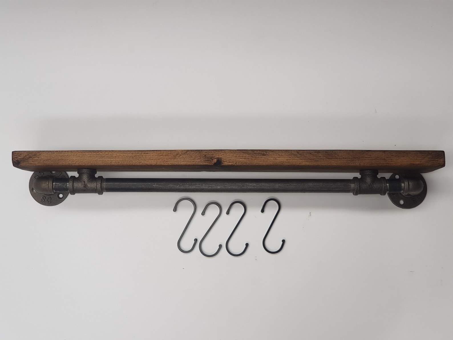 Industrial Kitchen Pot Rack With Shelf | Etsy