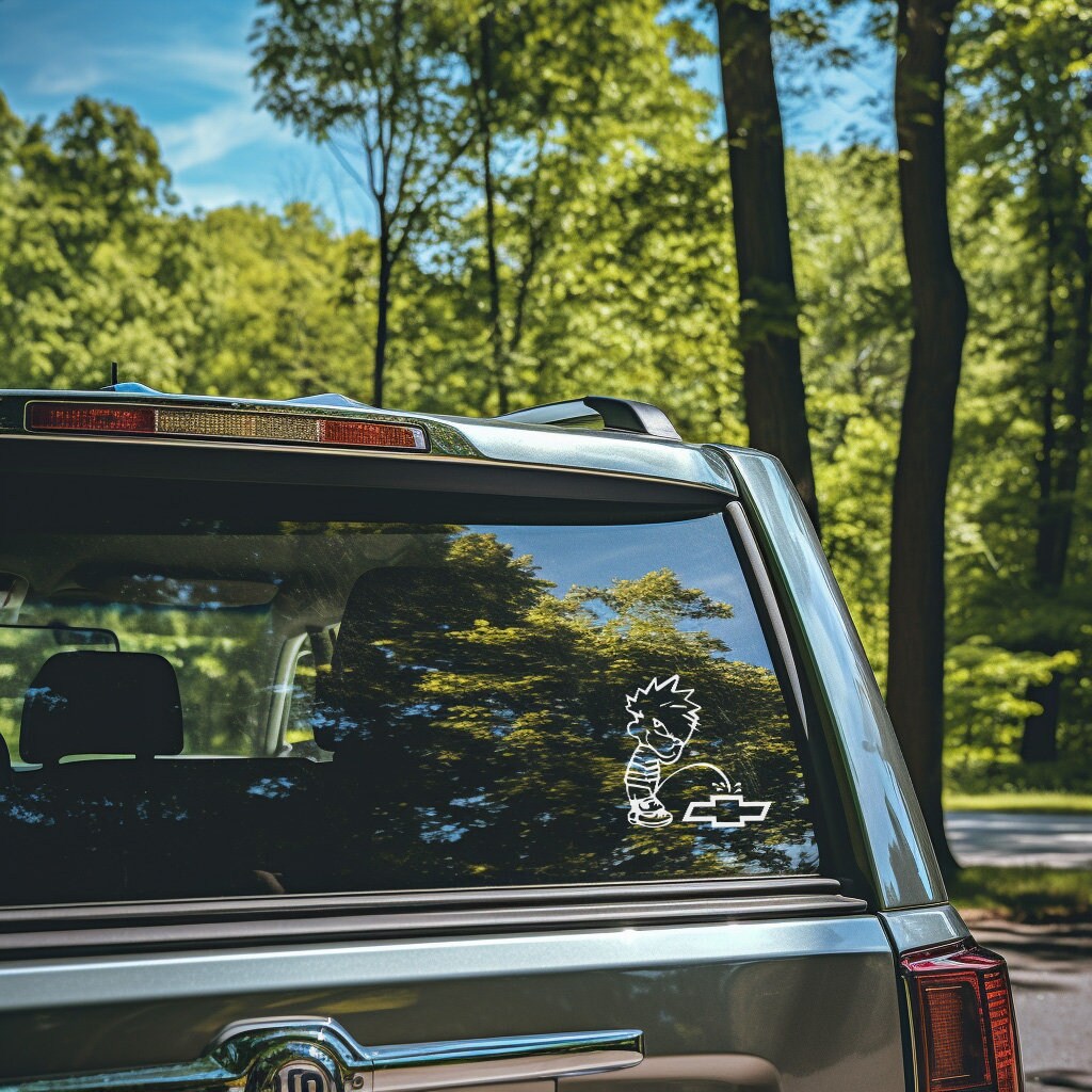 Piss on Chevy Calvin Car Decal, Dodge Trucks Decal, Ford Decal, Dodge ...