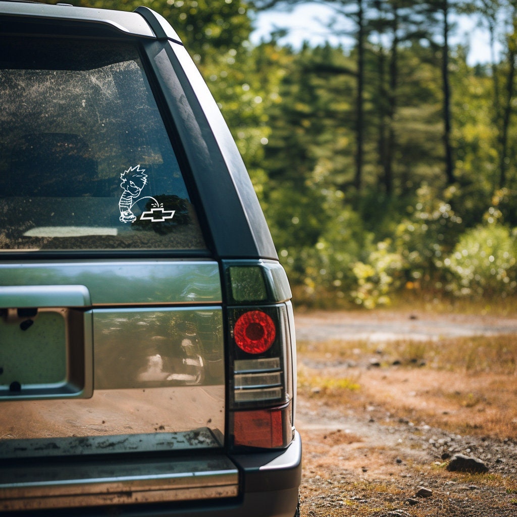 Piss on Chevy Calvin Car Decal, Dodge Trucks Decal, Ford Decal, Dodge ...