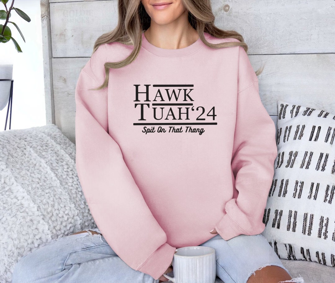 Hawk Tuah '24 Spit on That Thang T-shirt, Funny Slogan T-shirt, Hawk ...