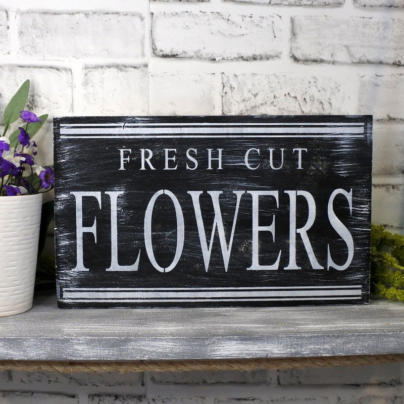 Fresh Cut Flowers Sign - Etsy