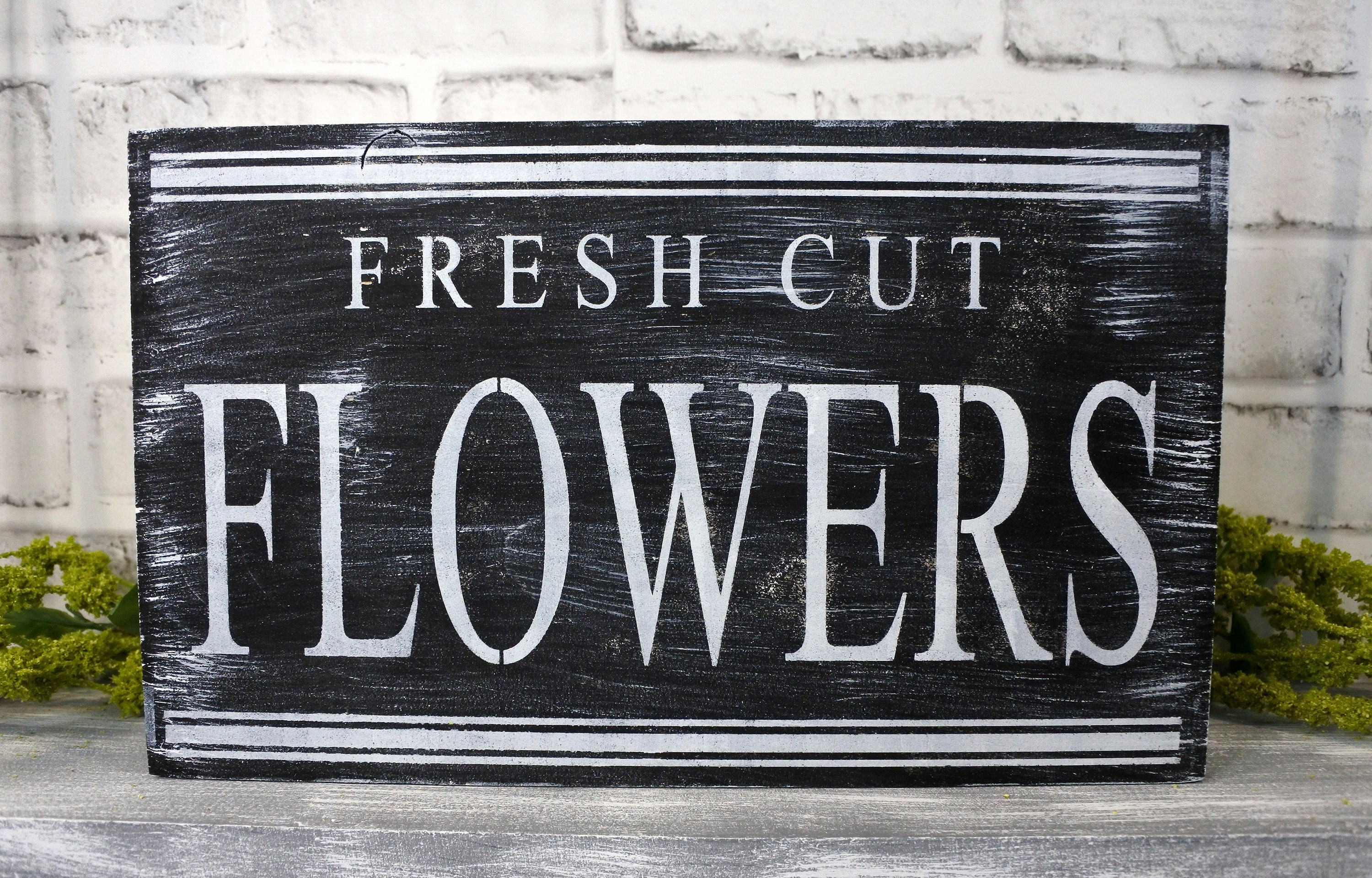 Fresh Cut Flowers Sign Spring Decor Flowers Home Decor | Etsy
