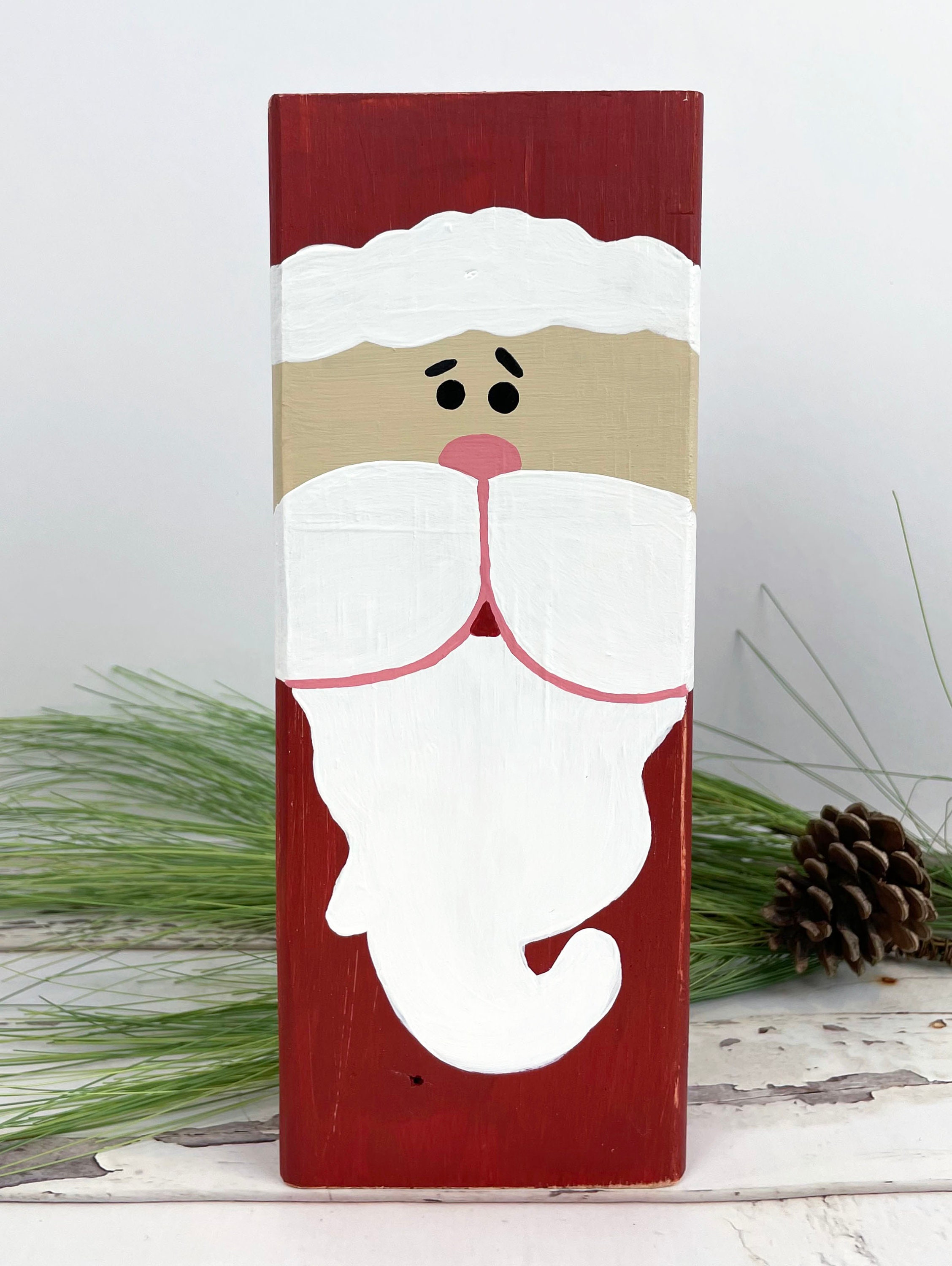 Wooden Christmas Decor, Santa Shelf Sitter, Reindeer, Elf, Snowman Face ...