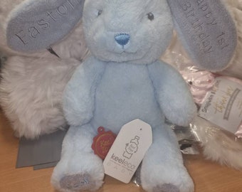 Soft Blue Rabbit Plush - Etsy