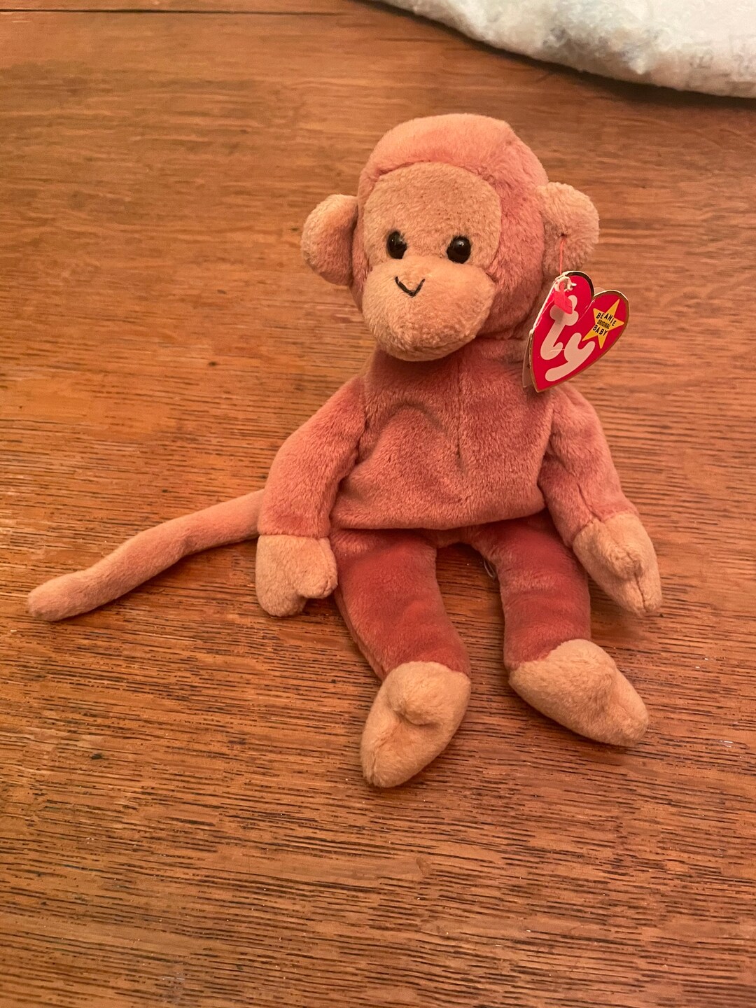 1995 Ty Bongo the Monkey Beanie Baby Factory Stitching Mistake - Etsy
