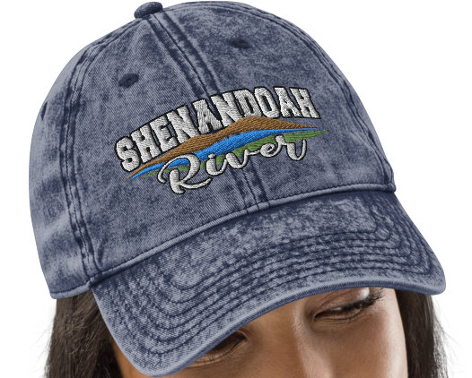 Shenandoah River 6 Panel Low Profile Cap, Camping Cap , Shenandoah ...