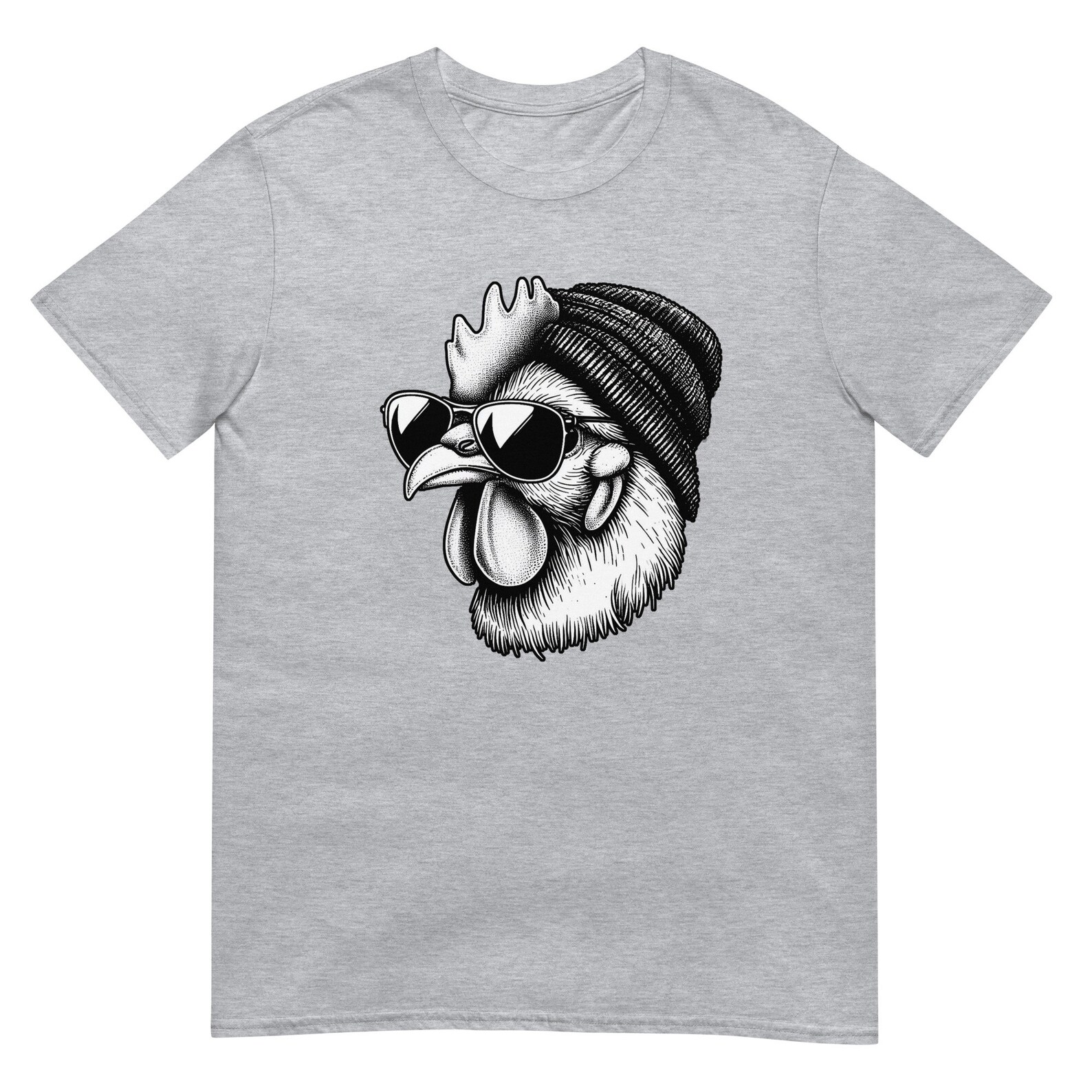 Rooster With Glasses Tshirt Cool Rooster Tee Funny Chicken Shirt ...