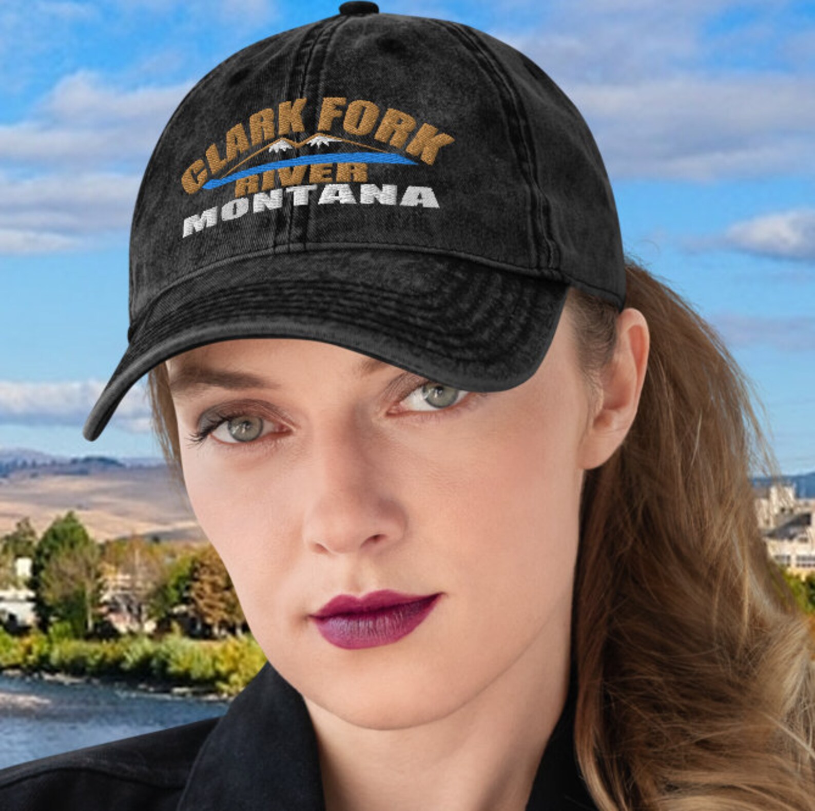 Clark Fork River Montana Low Profile Cap Fly Fishing Cap - Etsy