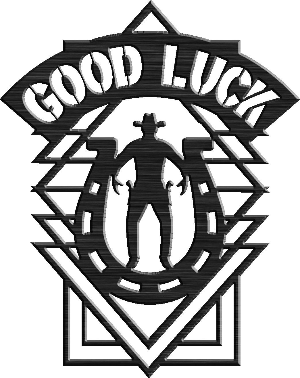 Good Luck svg Cowboy dxf horseshoe dxf dxf file for laser wild - Etsy ...