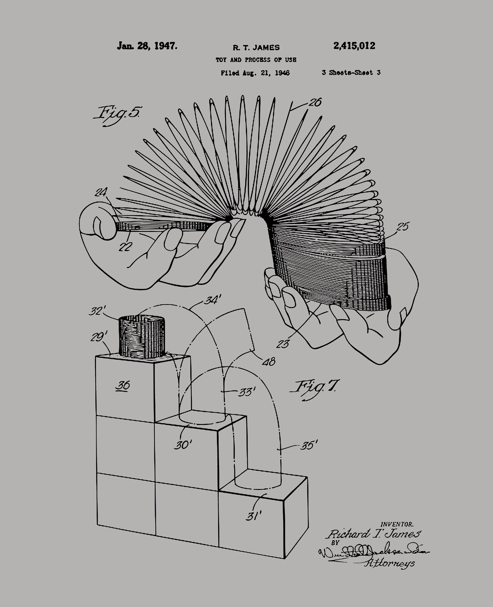 Slinky Retro Patent Tshirt Nerd Shirt Science Shirt Fun Shirt Nerdy ...